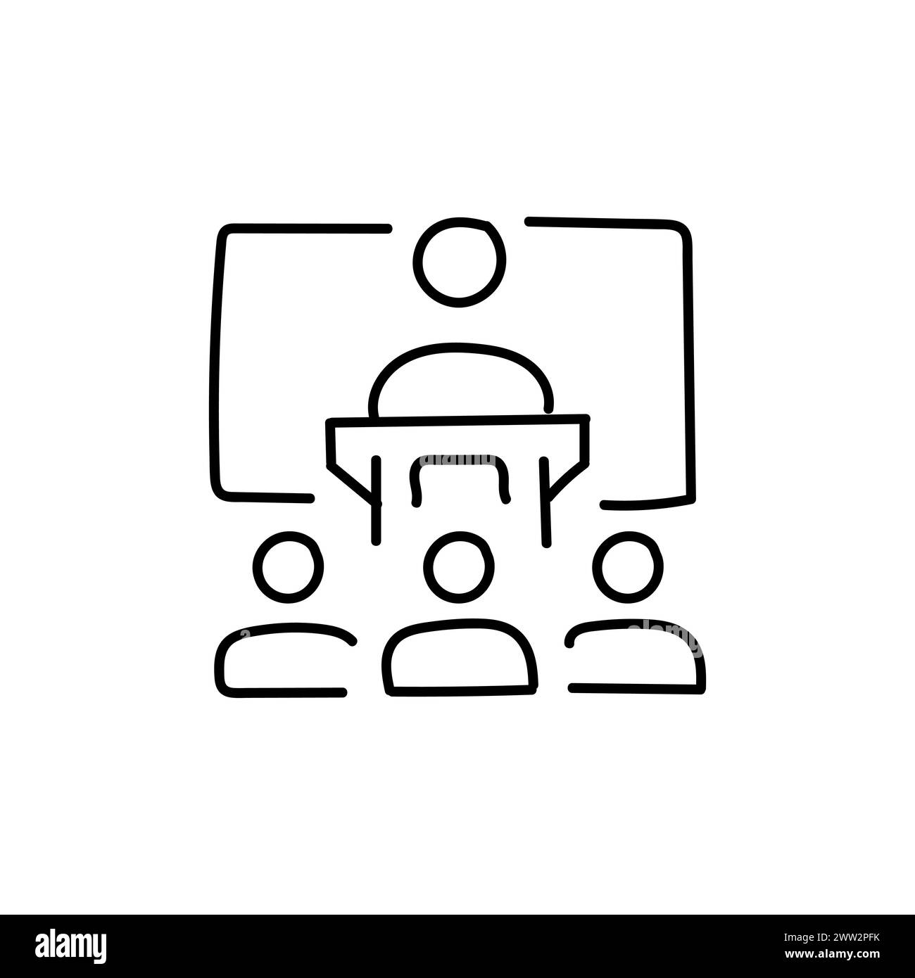 Hand Drawn flat icon for conference Stock Vector Image & Art - Alamy