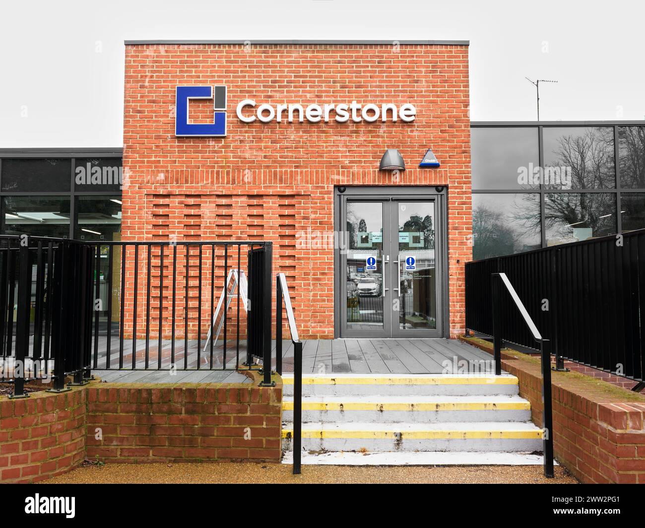 Steps to Cornerstone, the library extension at Kettering ...