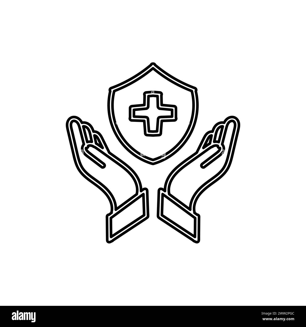 Hand Drawn flat icon for life insurance Stock Vector Image & Art - Alamy