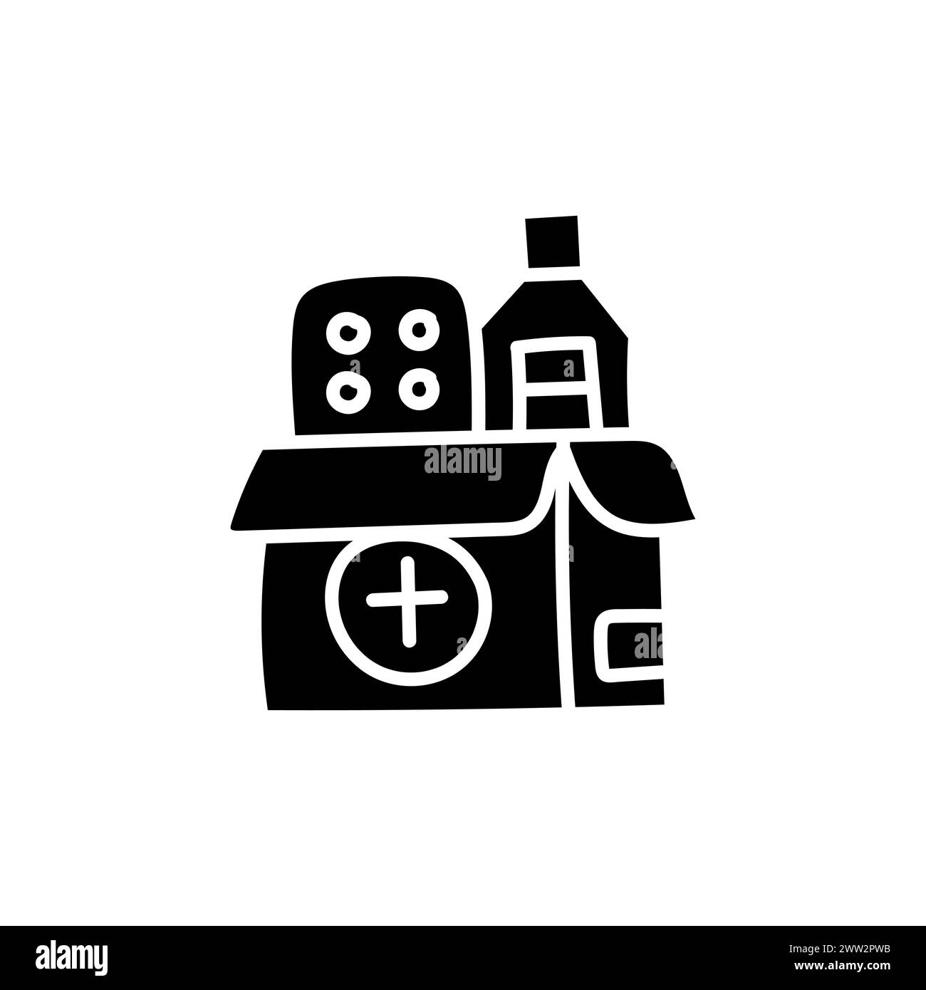 Ambulance outline hand drawn Stock Vector Images - Alamy