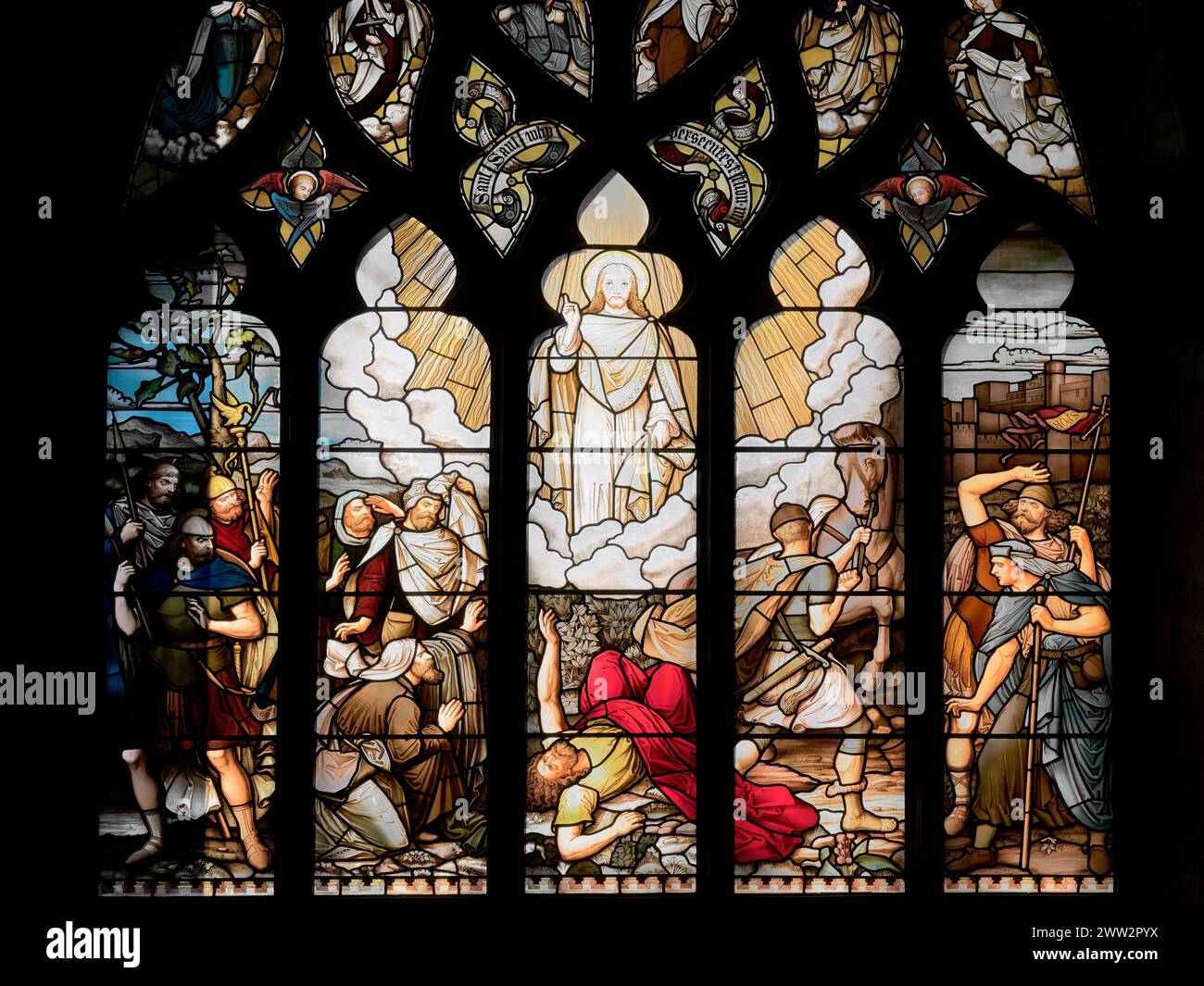 The resurrection of Jesus Christ from the tomb where he was buried ...