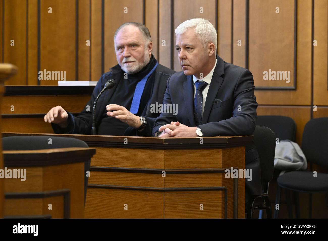 Prague, Czech Republic. 21st Mar, 2024. Prague 2 District Court starts ...