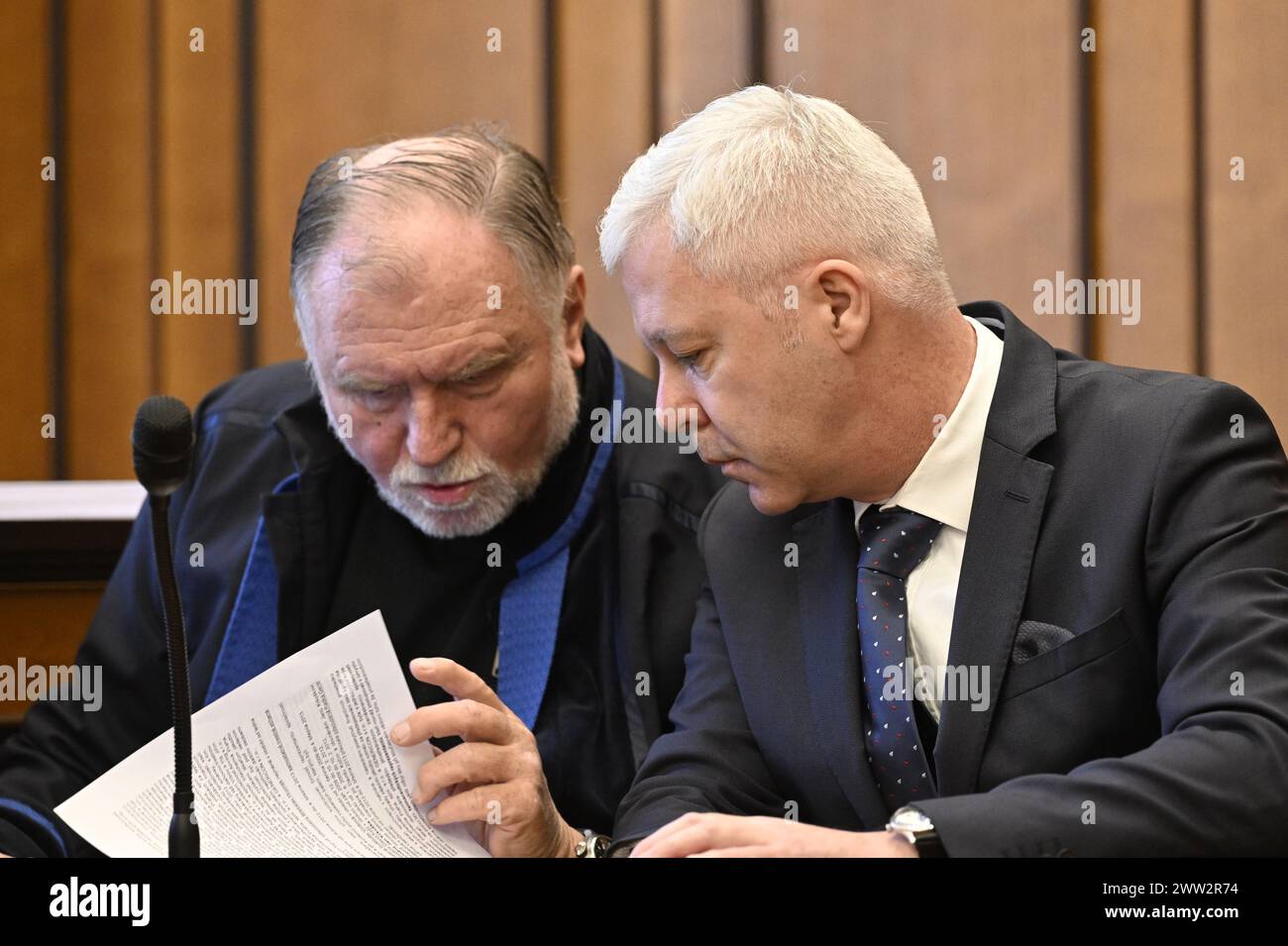 Prague, Czech Republic. 21st Mar, 2024. Prague 2 District Court starts ...