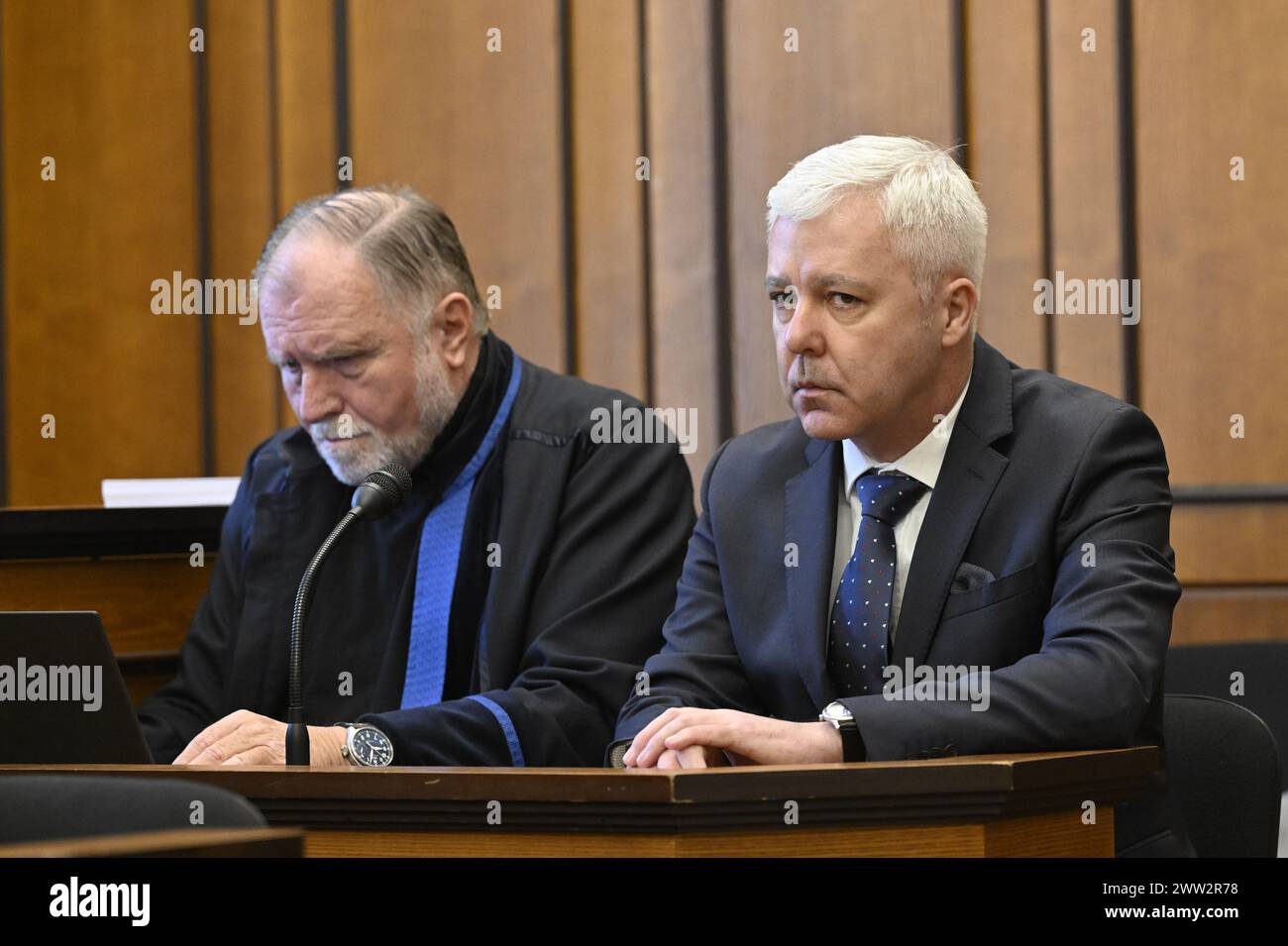 Prague, Czech Republic. 21st Mar, 2024. Prague 2 District Court starts ...