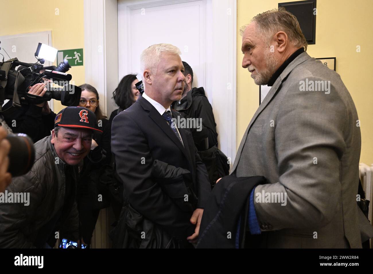 Prague, Czech Republic. 21st Mar, 2024. Prague 2 District Court starts ...