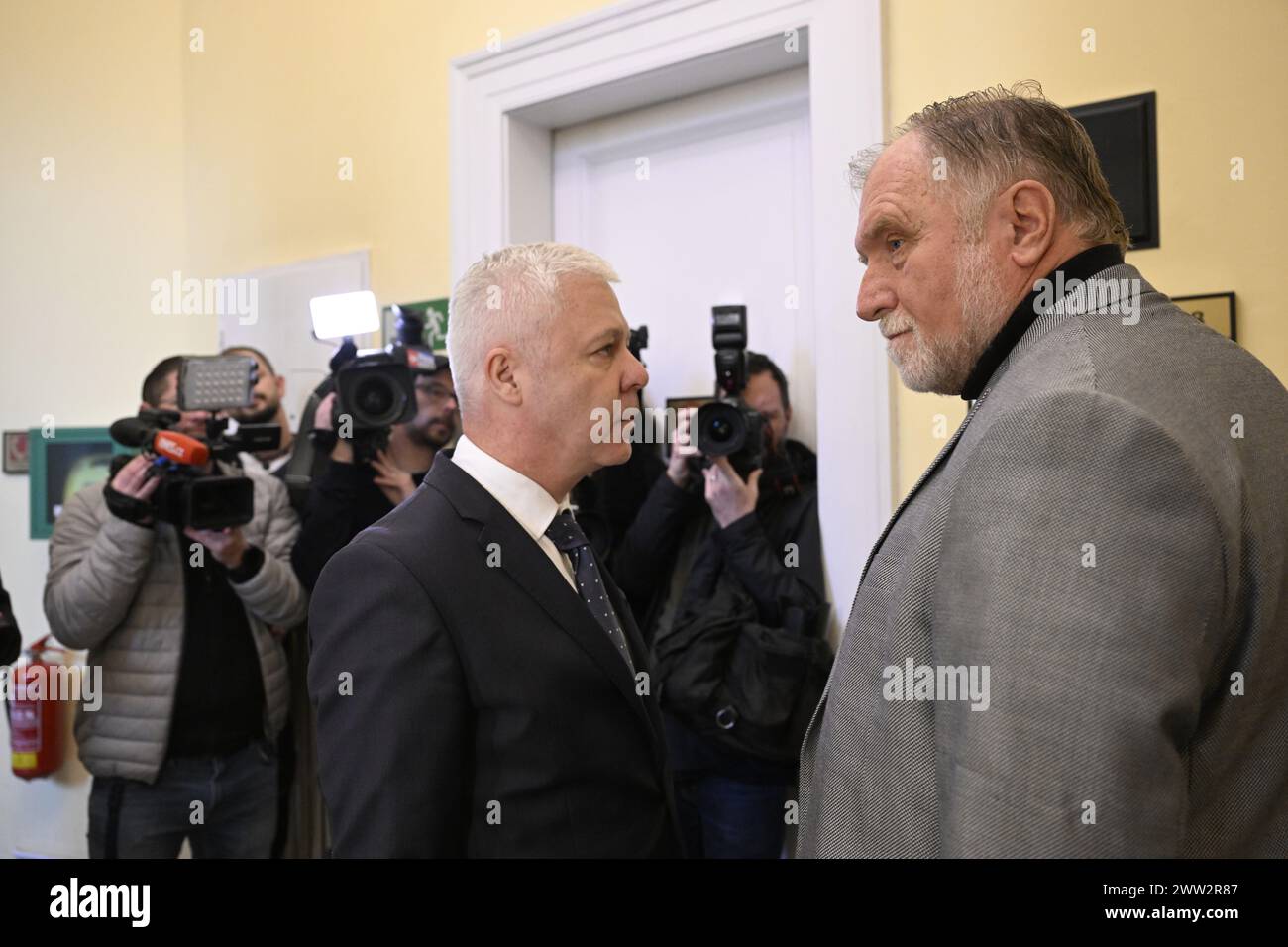 Prague, Czech Republic. 21st Mar, 2024. Prague 2 District Court starts ...