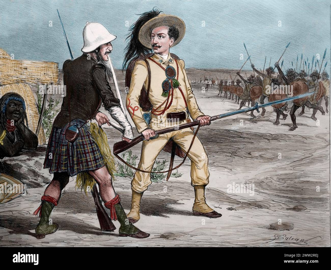 Kingdom of Italy. Colonialism in Africa. Italians and Englishmen in ...