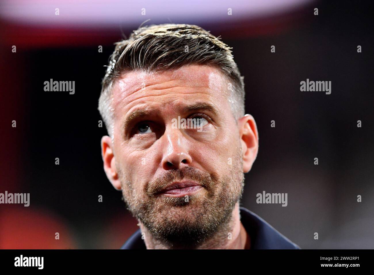 Manager of Luton Town Rob Edwards looks dejected - AFC Bournemouth v ...