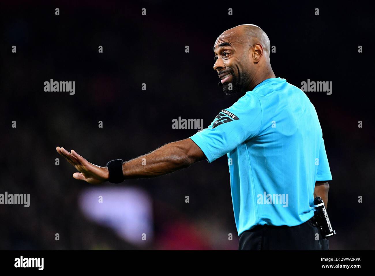 Referee Sam Allison - AFC Bournemouth v Luton Town, Premier League ...