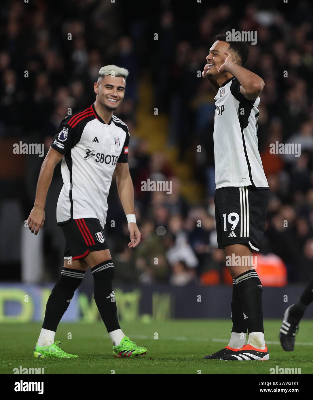 GOAL 3-0, Rodrigo Muniz of Fulham goal celebration. - Fulham v ...