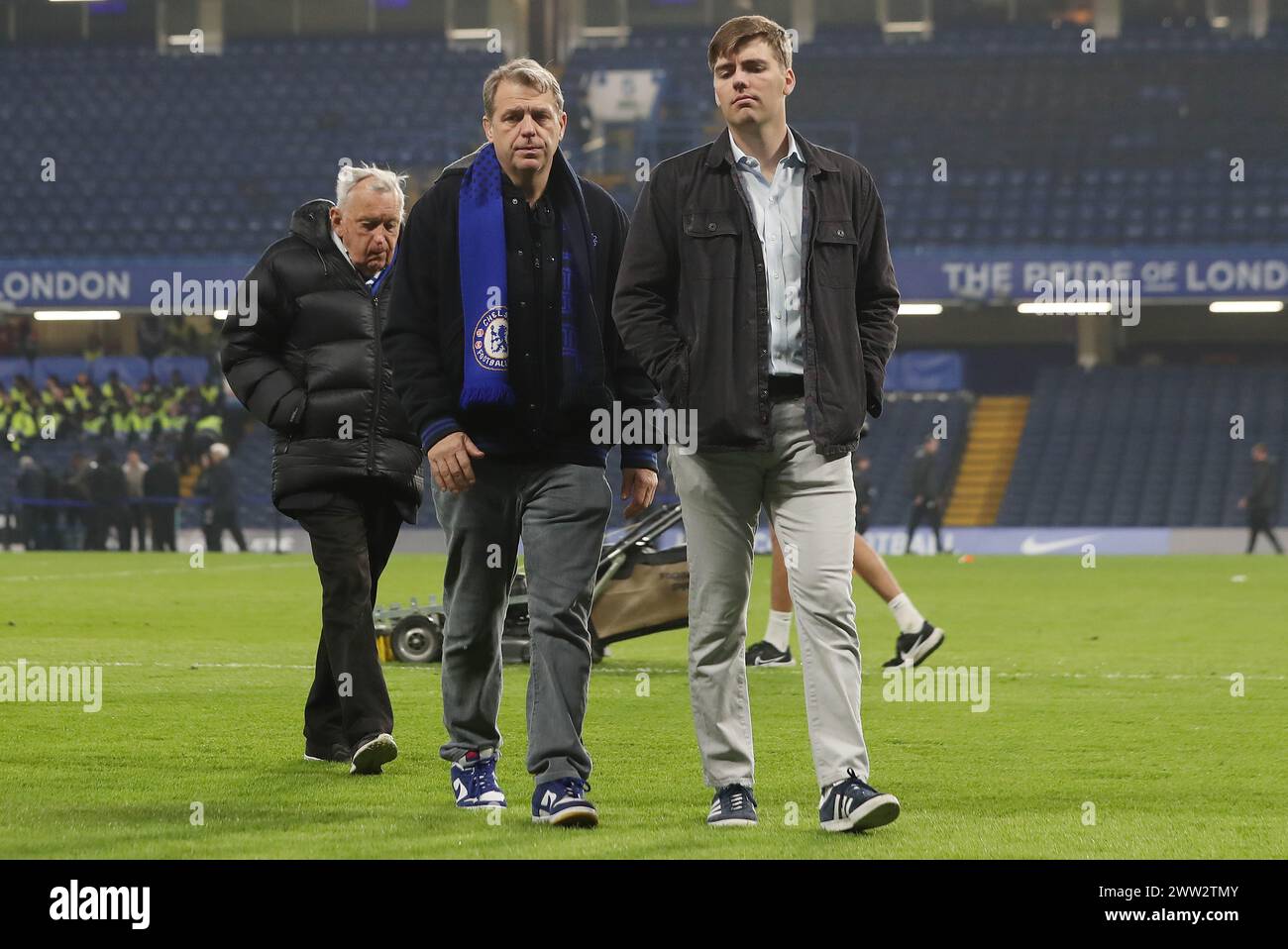 Todd Boehly owner of Chelsea & his son Nick Boehly. - Chelsea v ...