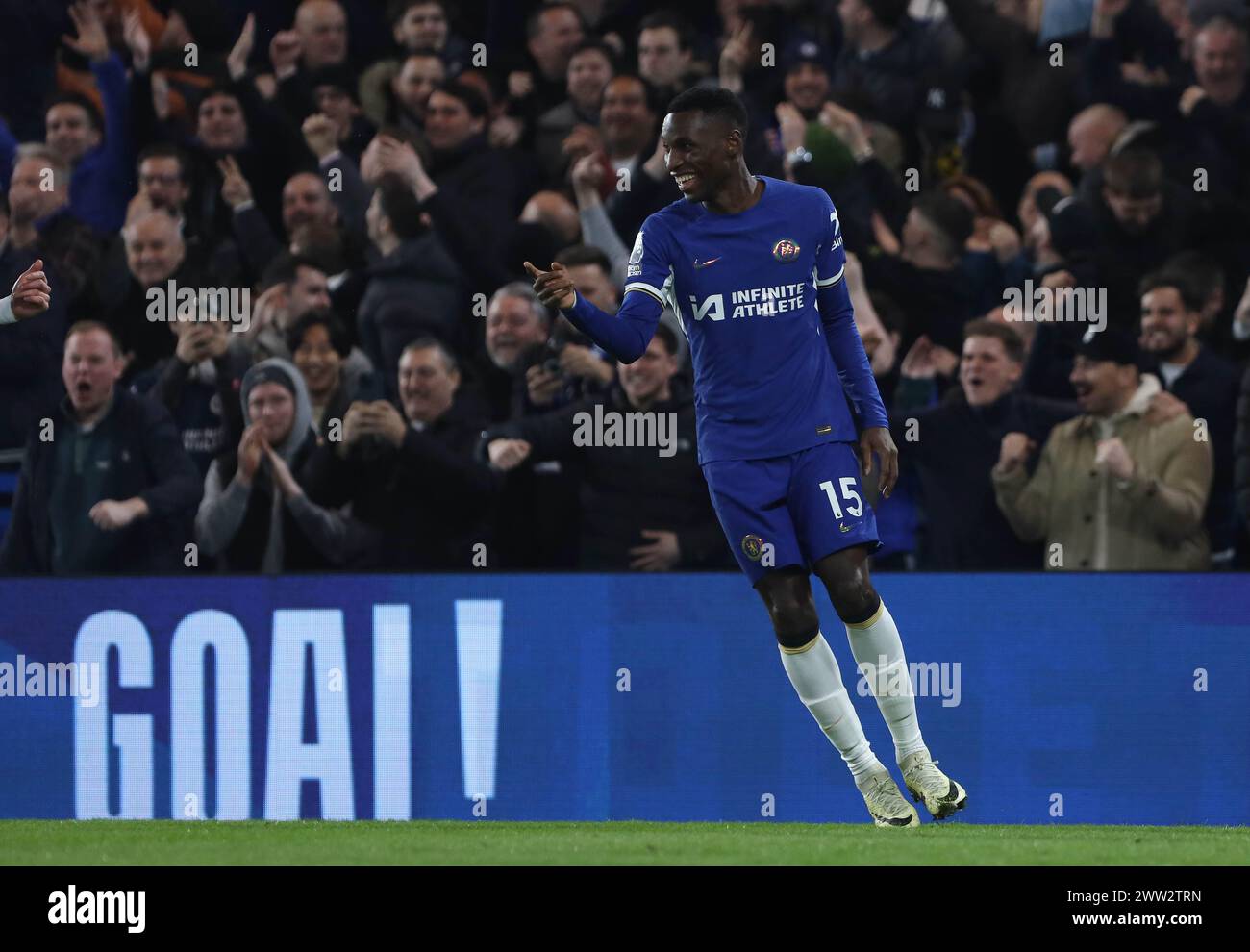 GOAL 1-0, Nicolas Jackson of Chelsea goal celebration. - Chelsea v ...