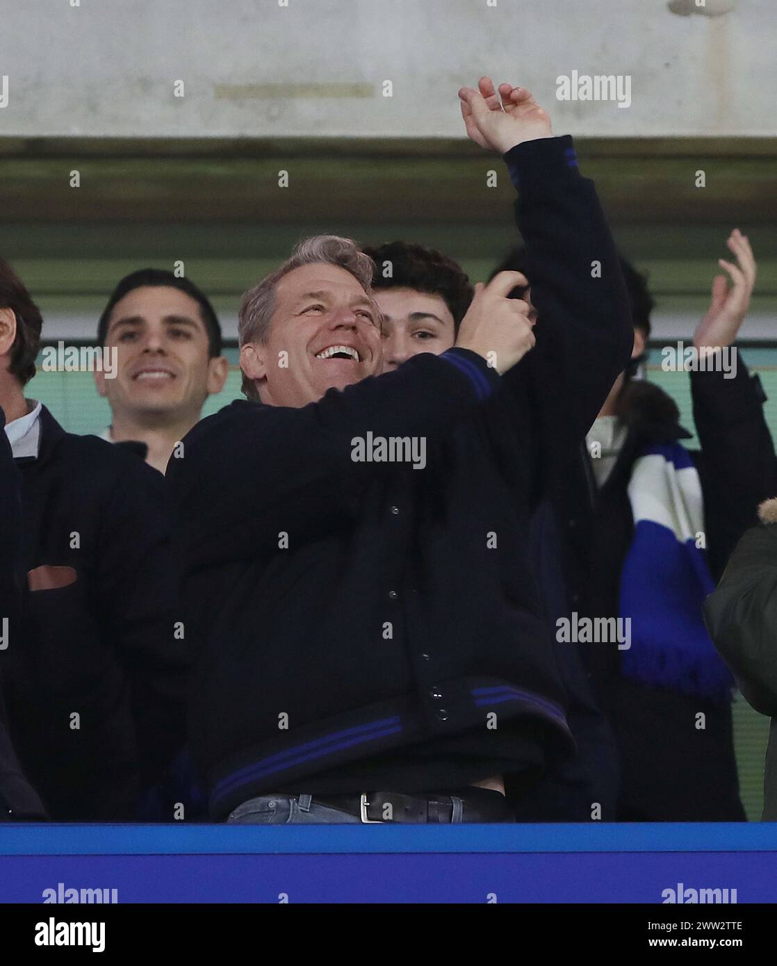 Todd Boehly owner of Chelsea celebrates the victory at the full time ...