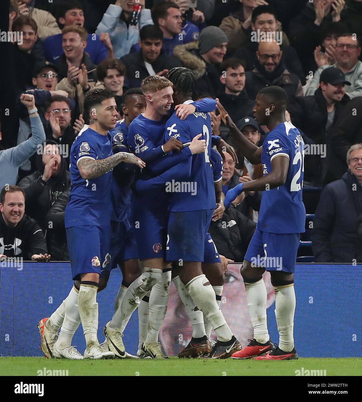 GOAL 2-1, Cole Palmer of Chelsea goal celebration. - Chelsea v ...