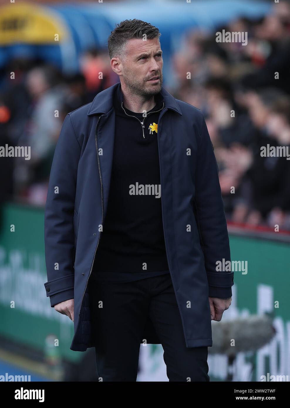Rob Edwards Manager of Luton Town. - Crystal Palace v Luton Town ...