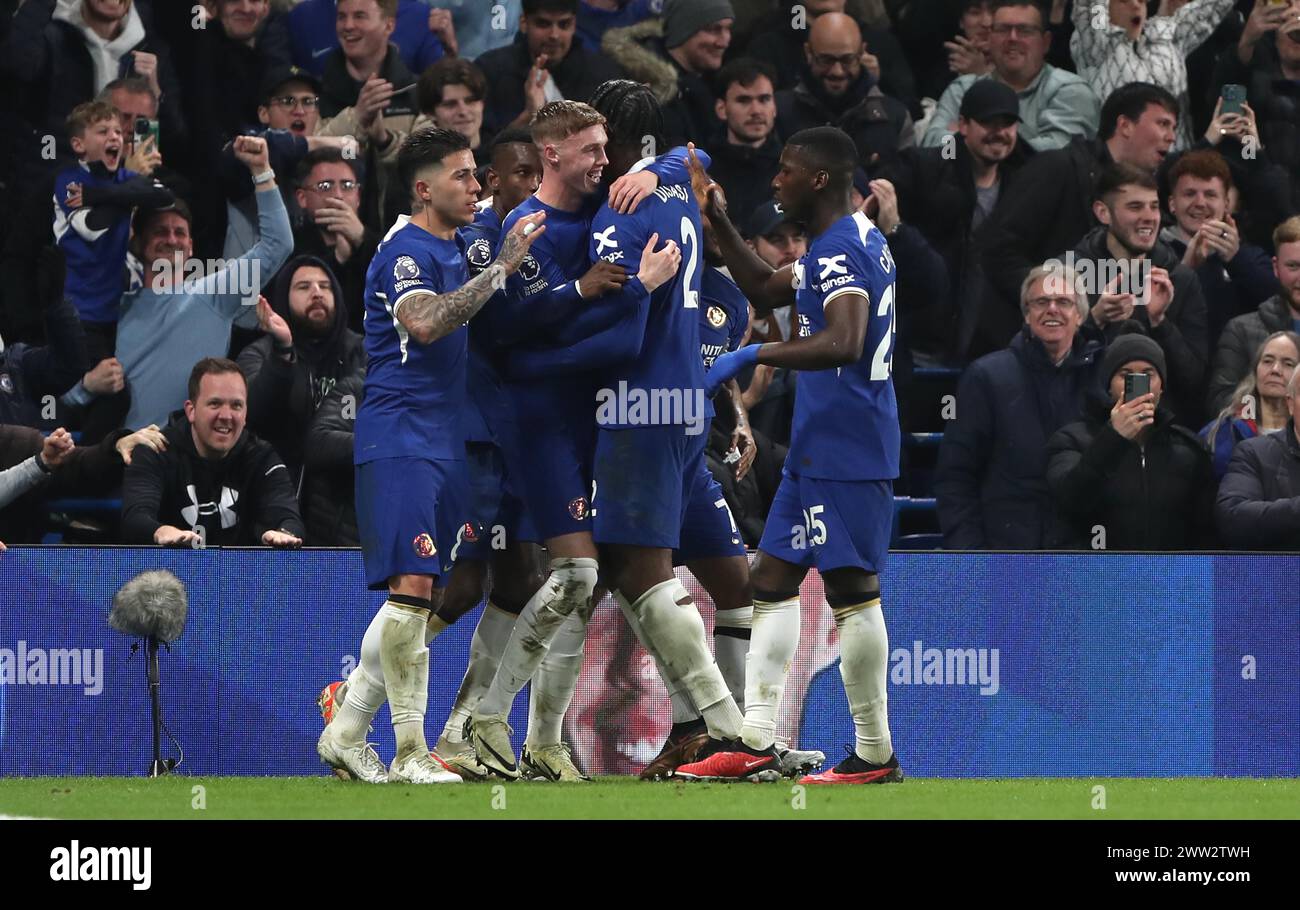 GOAL 2-1, Cole Palmer of Chelsea goal celebration. - Chelsea v ...