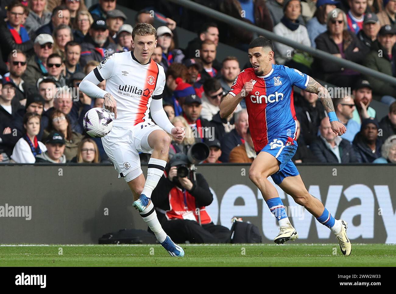 Alfie Doughty of Luton Town . - Crystal Palace v Luton Town, Premier ...