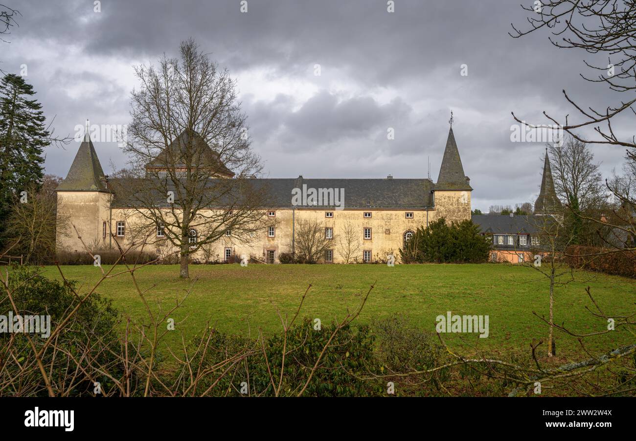 DAHLEM, GERMANY - FEBRUARY 13, 2024: Panoramic image of Schmidtheim ...