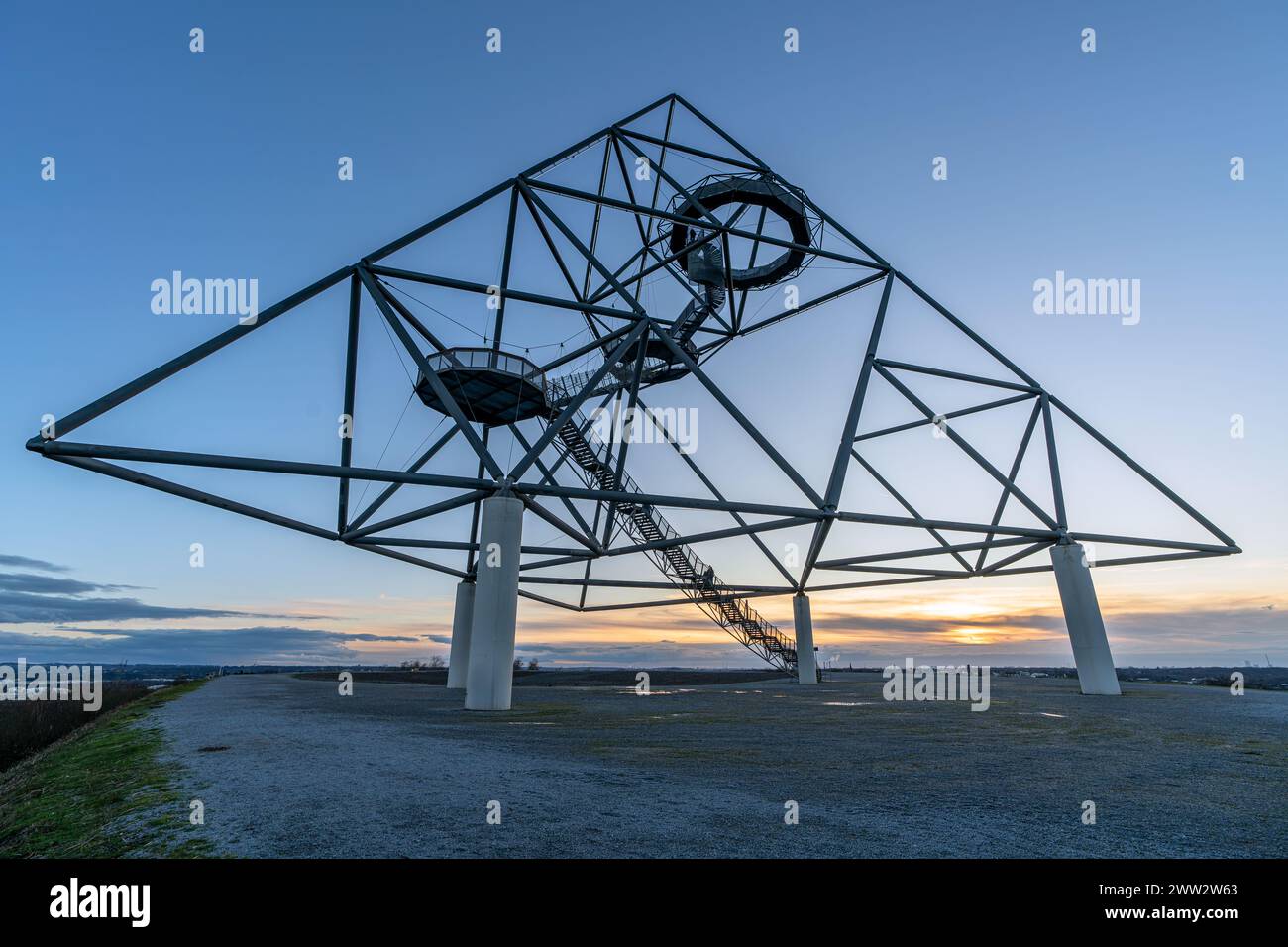 BOTTROP, GERMANY - FEBRUARY 24, 2024: Tetraeder, landmark of Ruhr ...
