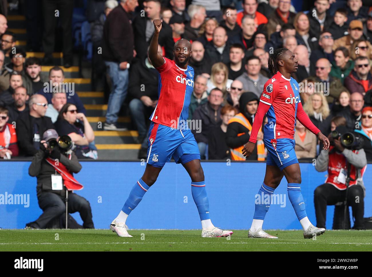 GOAL 1-0, Jean-Philippe Mateta of Crystal Palace goal celebration ...