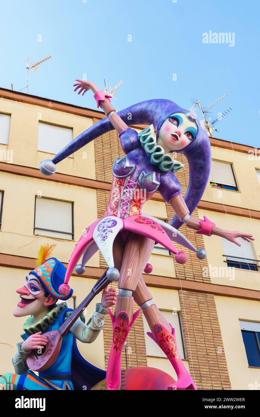 The wooden and papier mache sculptures and monuments known as Las ...