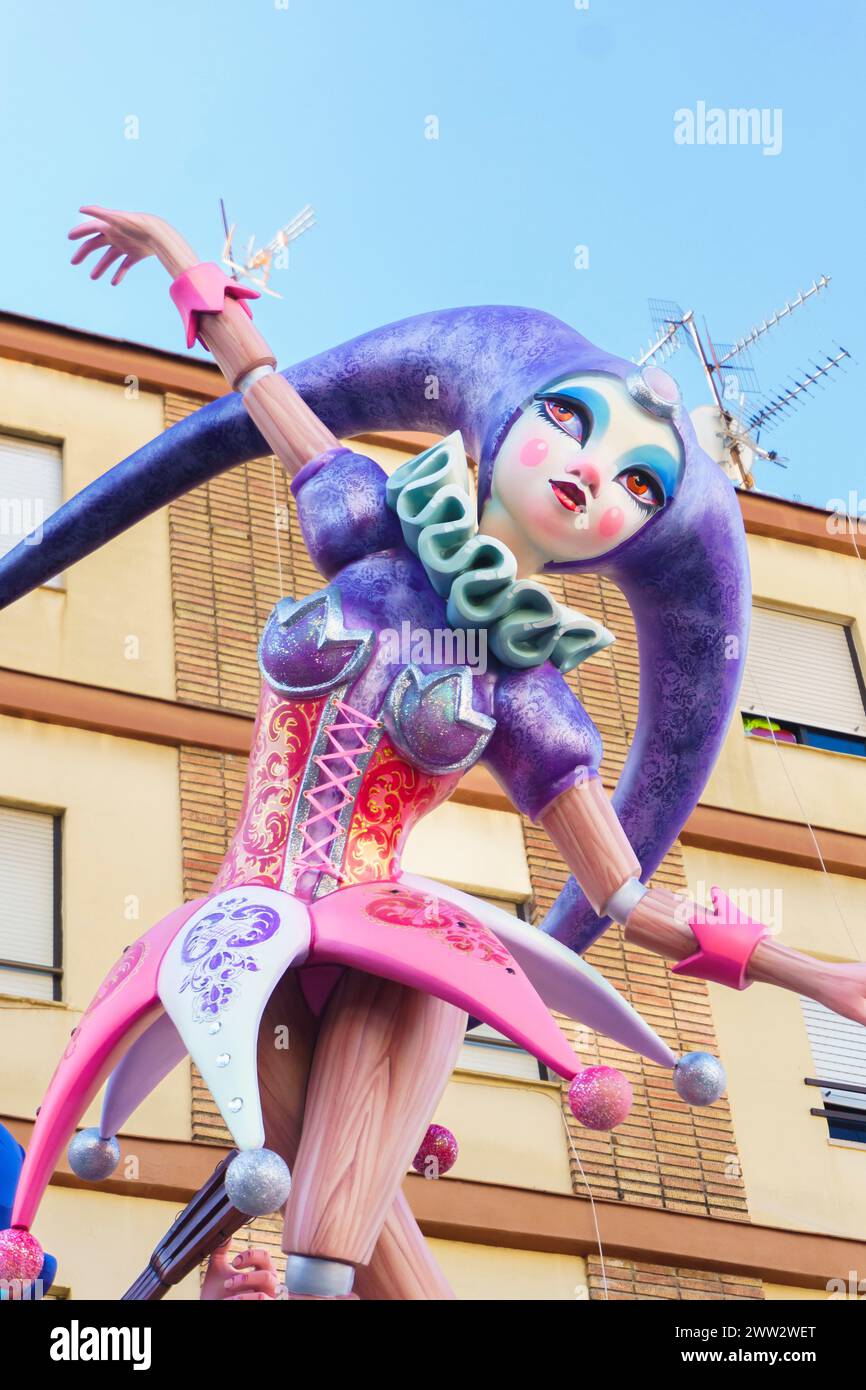 The wooden and papier mache sculptures and monuments known as Las ...