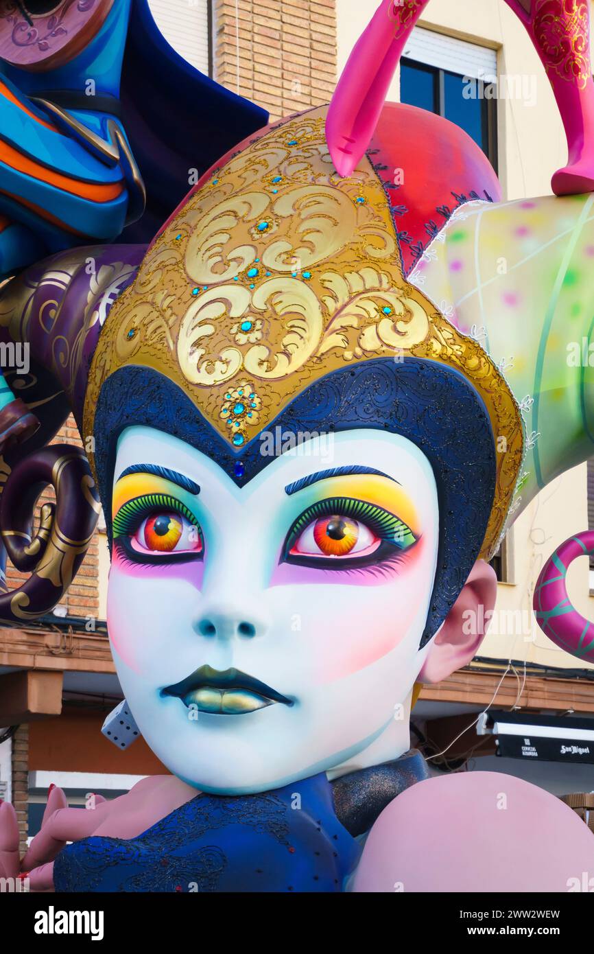 The wooden and papier mache sculptures and monuments known as Las ...