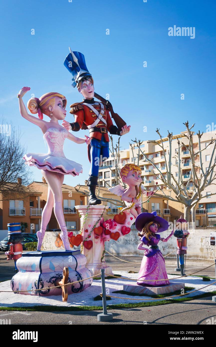 The wooden and papier mache sculptures and monuments known as Las ...