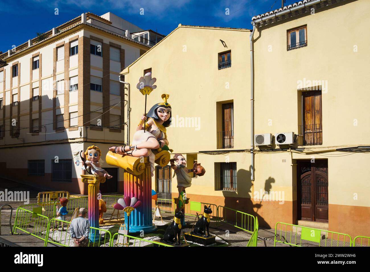 The wooden and papier mache sculptures and monuments known as Las ...