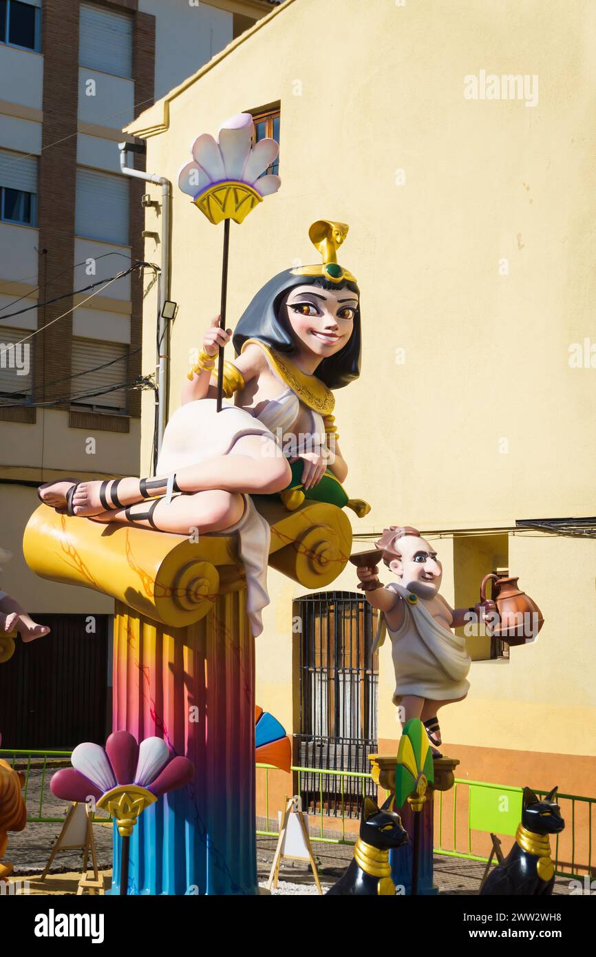 The wooden and papier mache sculptures and monuments known as Las ...