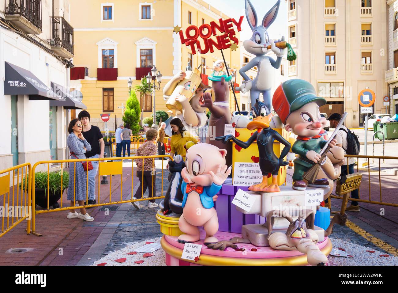 The wooden and papier mache sculptures and monuments known as Las ...