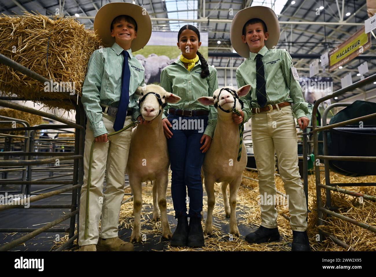 Sydney, Australia. 21st Mar, 2024. (L-R) Students Archie Shafer ...