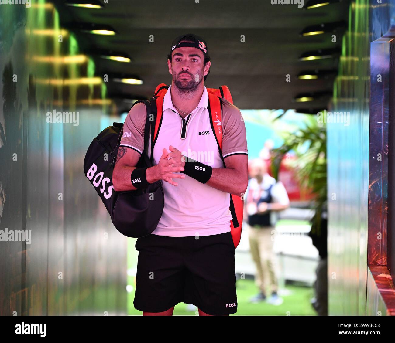 Miami Gardens FL, USA. 20th Mar, 2024. Matteo Berrettini Vs Andy Murray ...