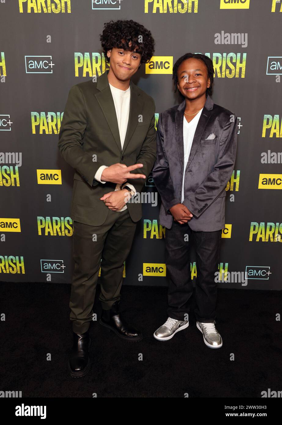 West Hollywood, Ca. 20th Mar, 2024. Caleb Baumann, Dax Rey at the AMC ...