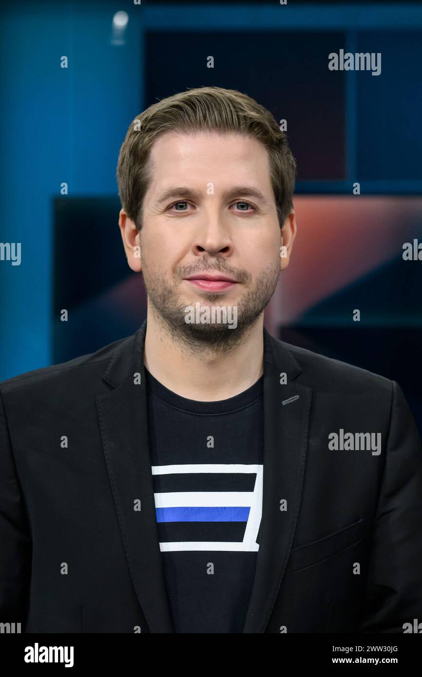 Kevin Kuehnert (SPD-Generalsekretaer), hart aber fair Polittalk, TV ...