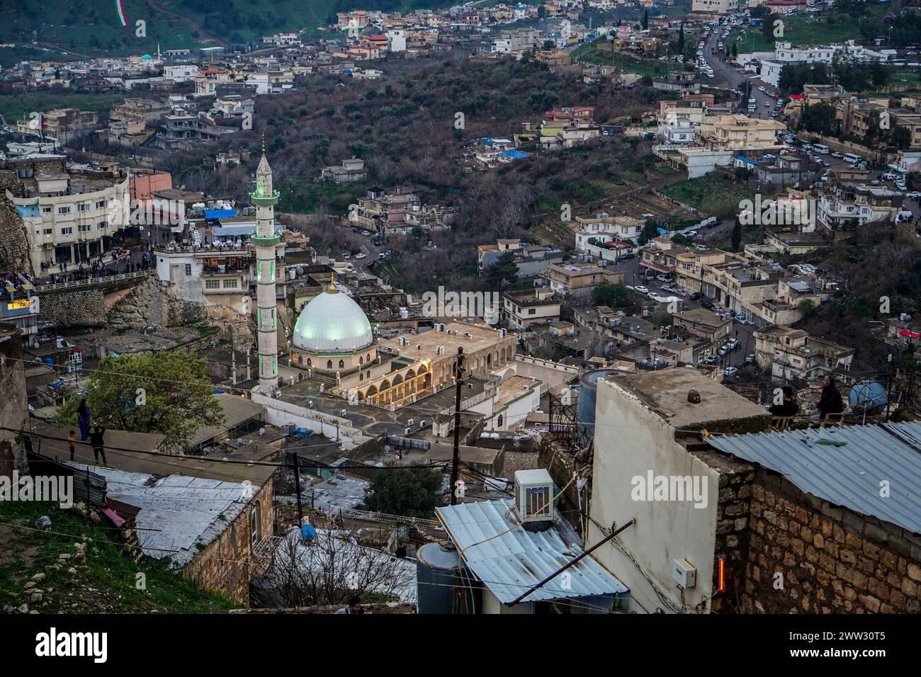 Akre, Iraq. 20th Mar, 2024. A general view of Akre town in the ...