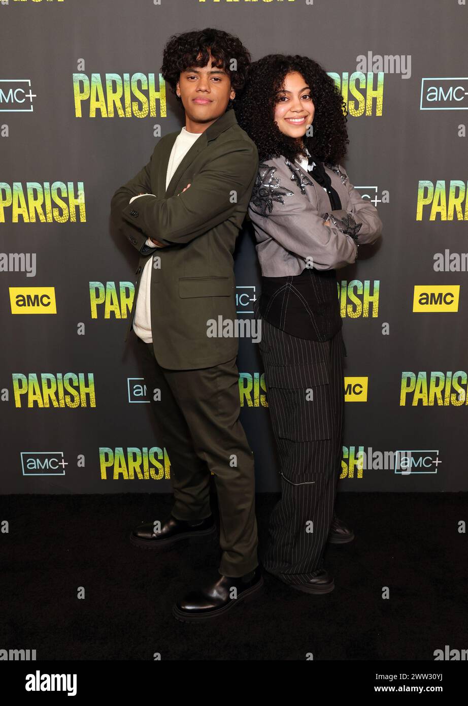 West Hollywood, Ca. 20th Mar, 2024. Caleb Baumann, Arica Himmel at the ...