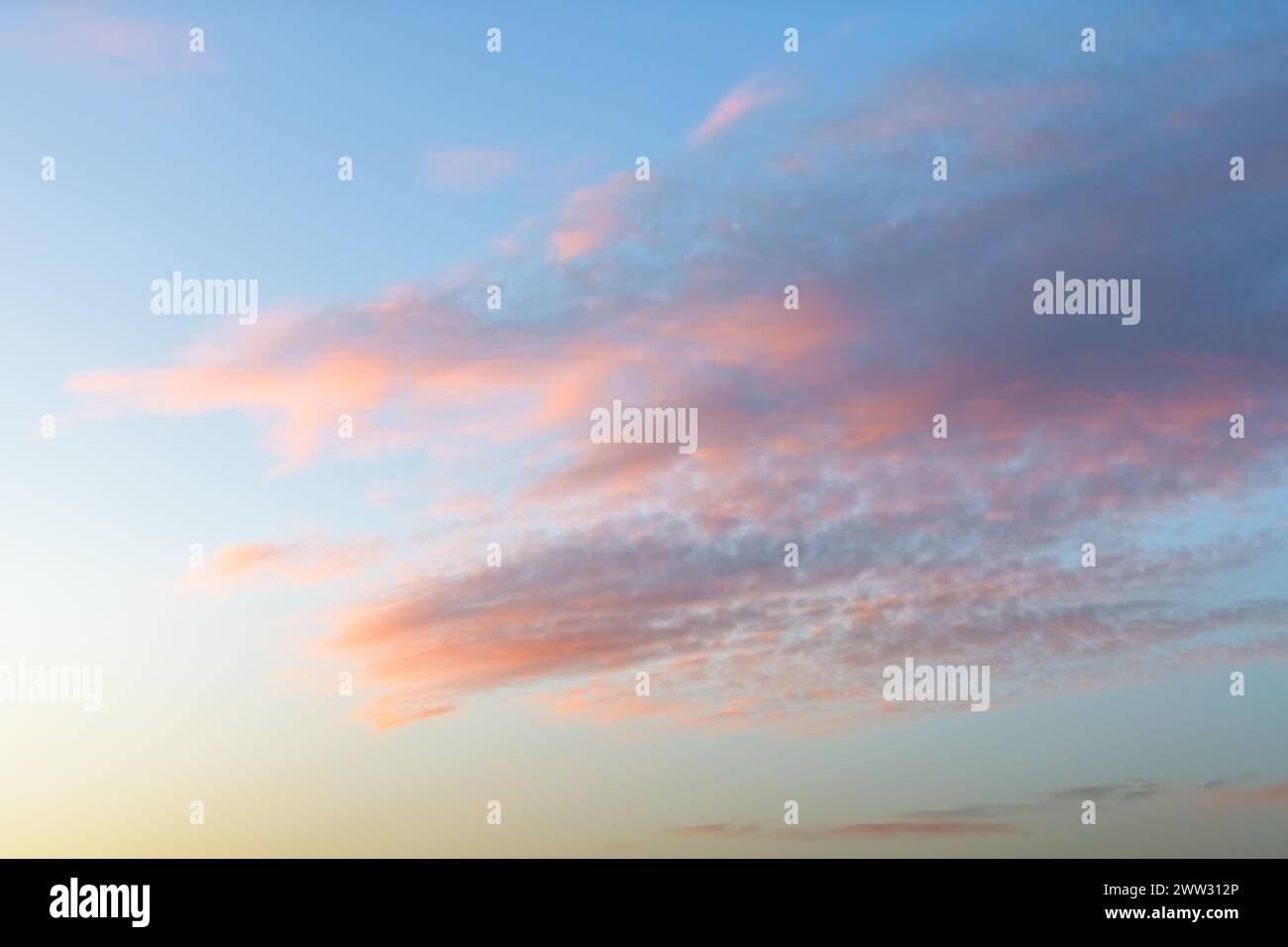 Sky only with clouds, design element Stock Photo - Alamy