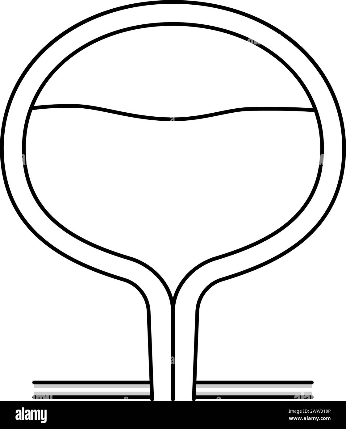 Medical illustration of overactive bladder, a condition in which the ...