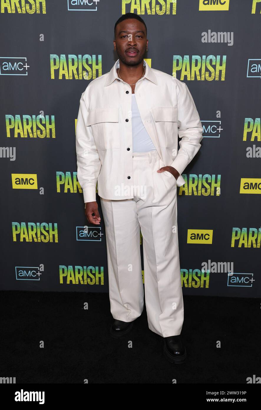 West Hollywood, Ca. 20th Mar, 2024. Zackary Momoh at the AMC/AMC Parish ...