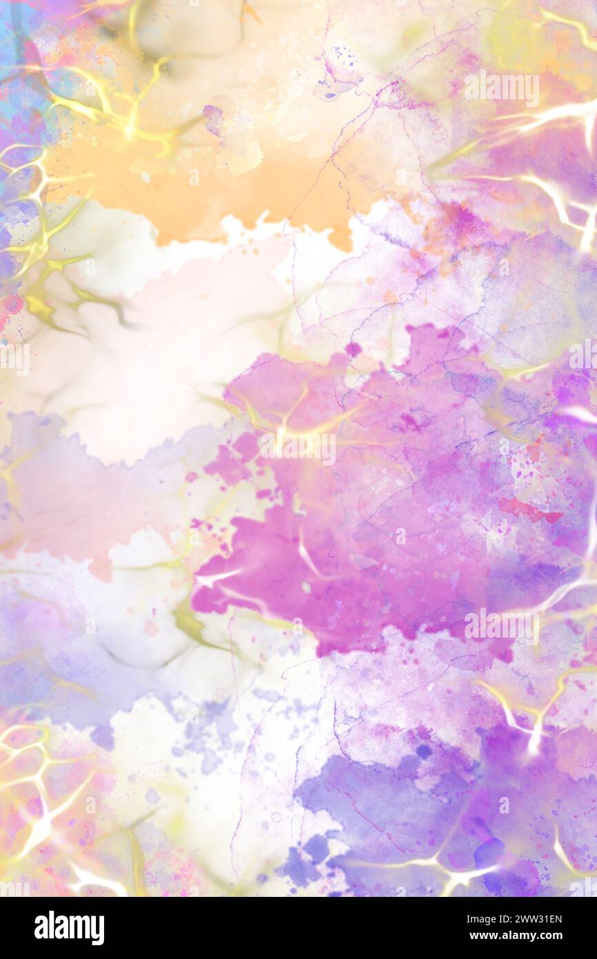Pastel alcohol ink marble texture background design illustration Stock ...
