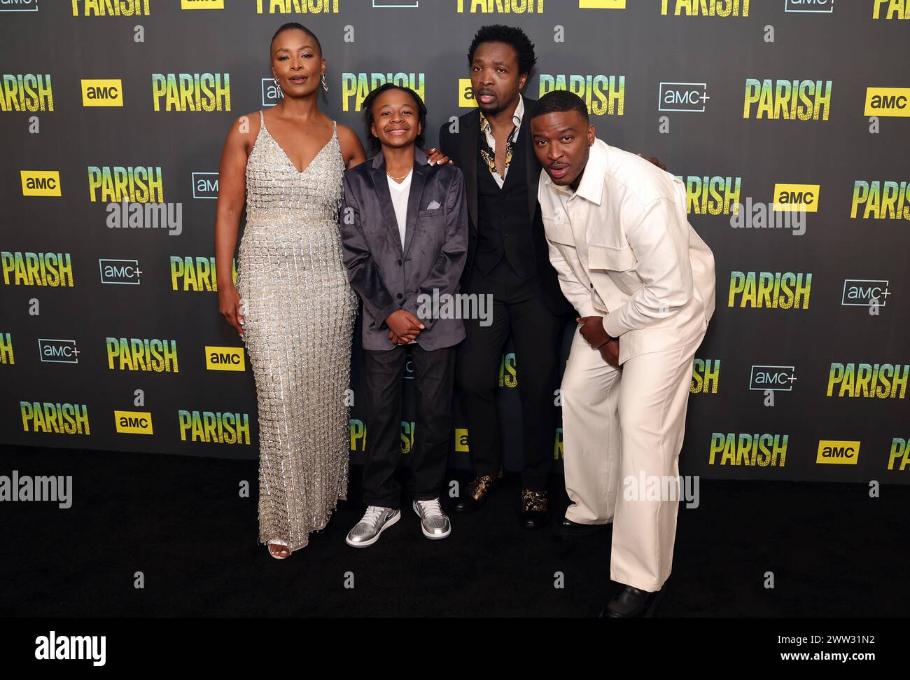 West Hollywood, Ca. 20th Mar, 2024. Bonnie Mbuli, Dax Rey, Ivan Mbakop ...