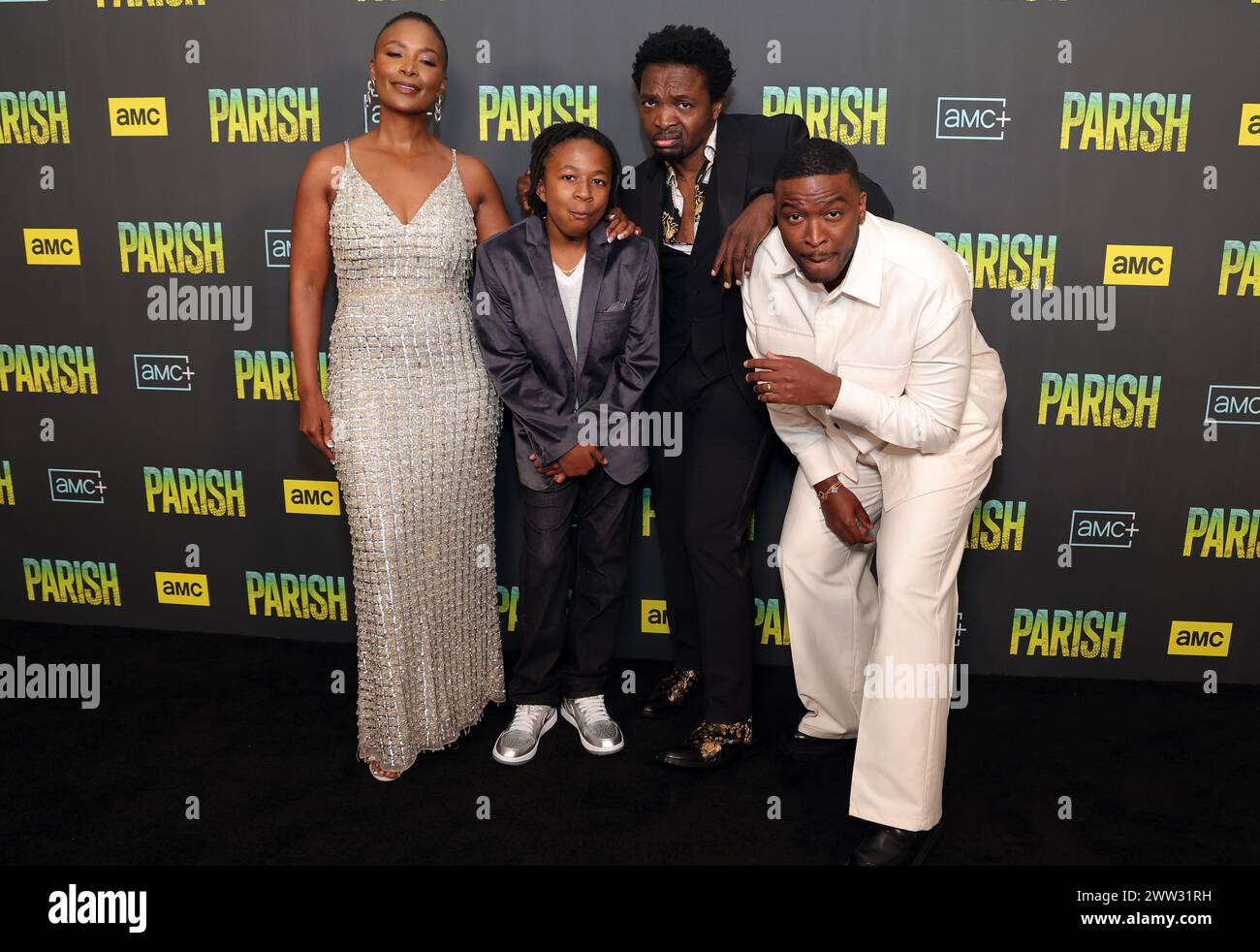 West Hollywood, Ca. 20th Mar, 2024. Bonnie Mbuli, Dax Rey, Ivan Mbakop ...