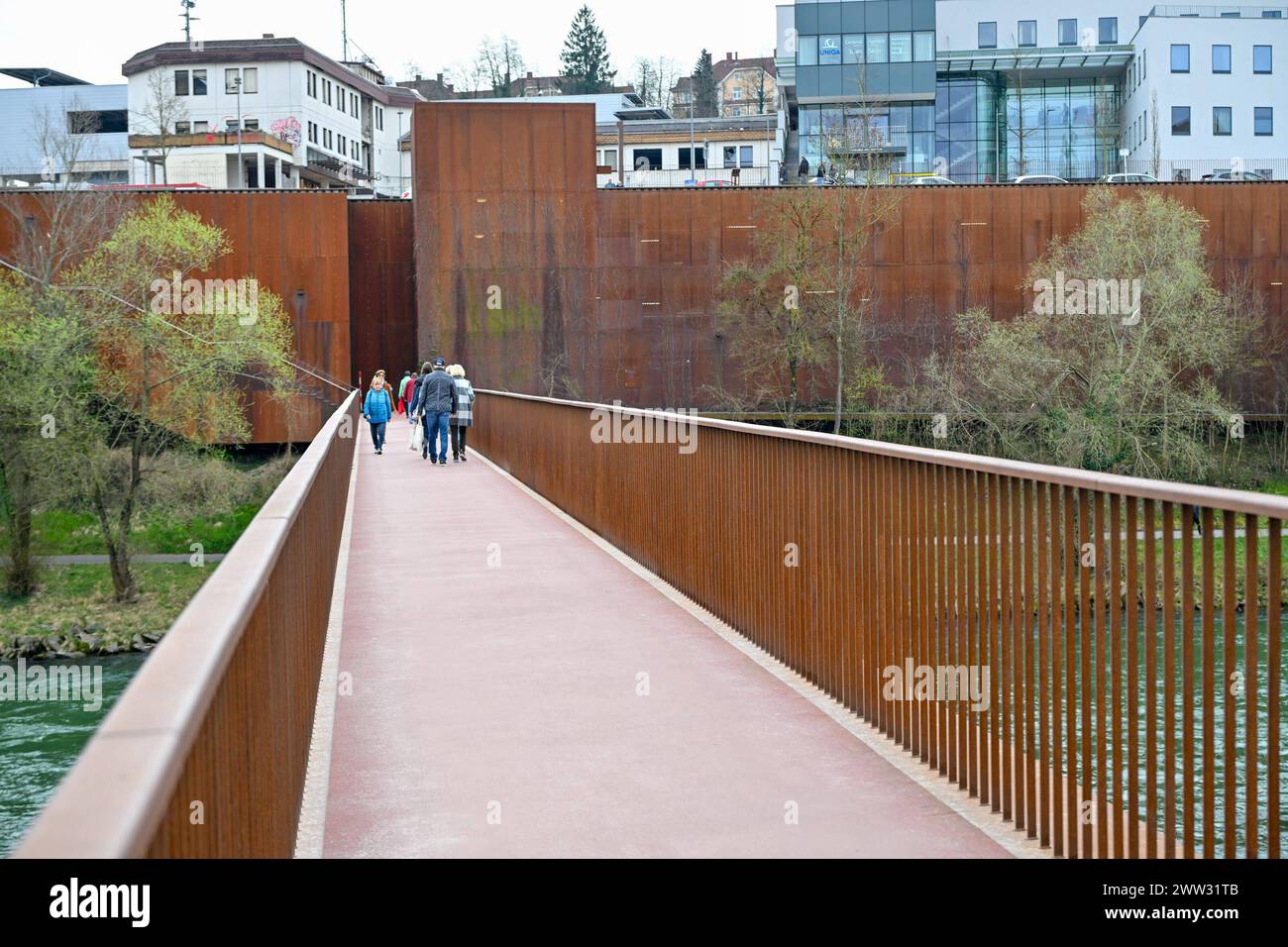 Steyr, Ennssteg 21.03.2024, Steyr, AUT, Steyr, im Bild Ennssteg, Enns ...