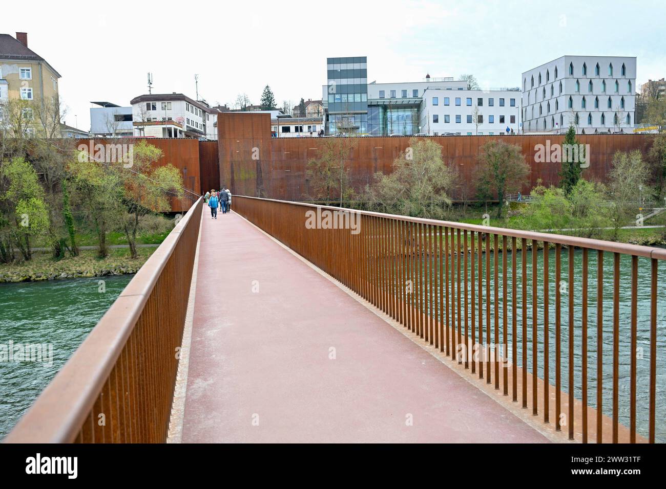 Steyr, Ennssteg 21.03.2024, Steyr, AUT, Steyr, im Bild Ennssteg, Enns ...