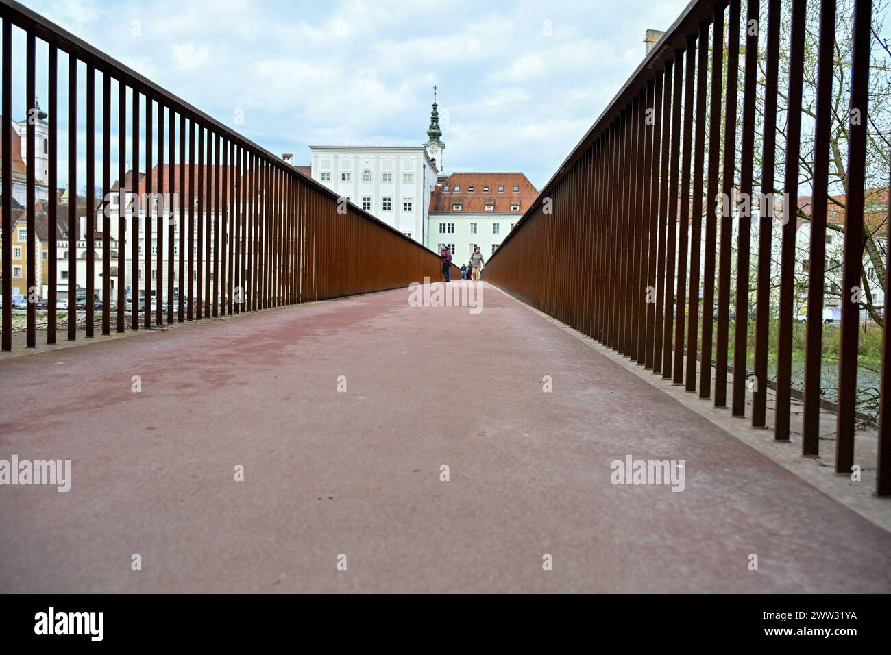 Steyr, Ennssteg 21.03.2024, Steyr, AUT, Steyr, im Bild Ennssteg, Enns ...