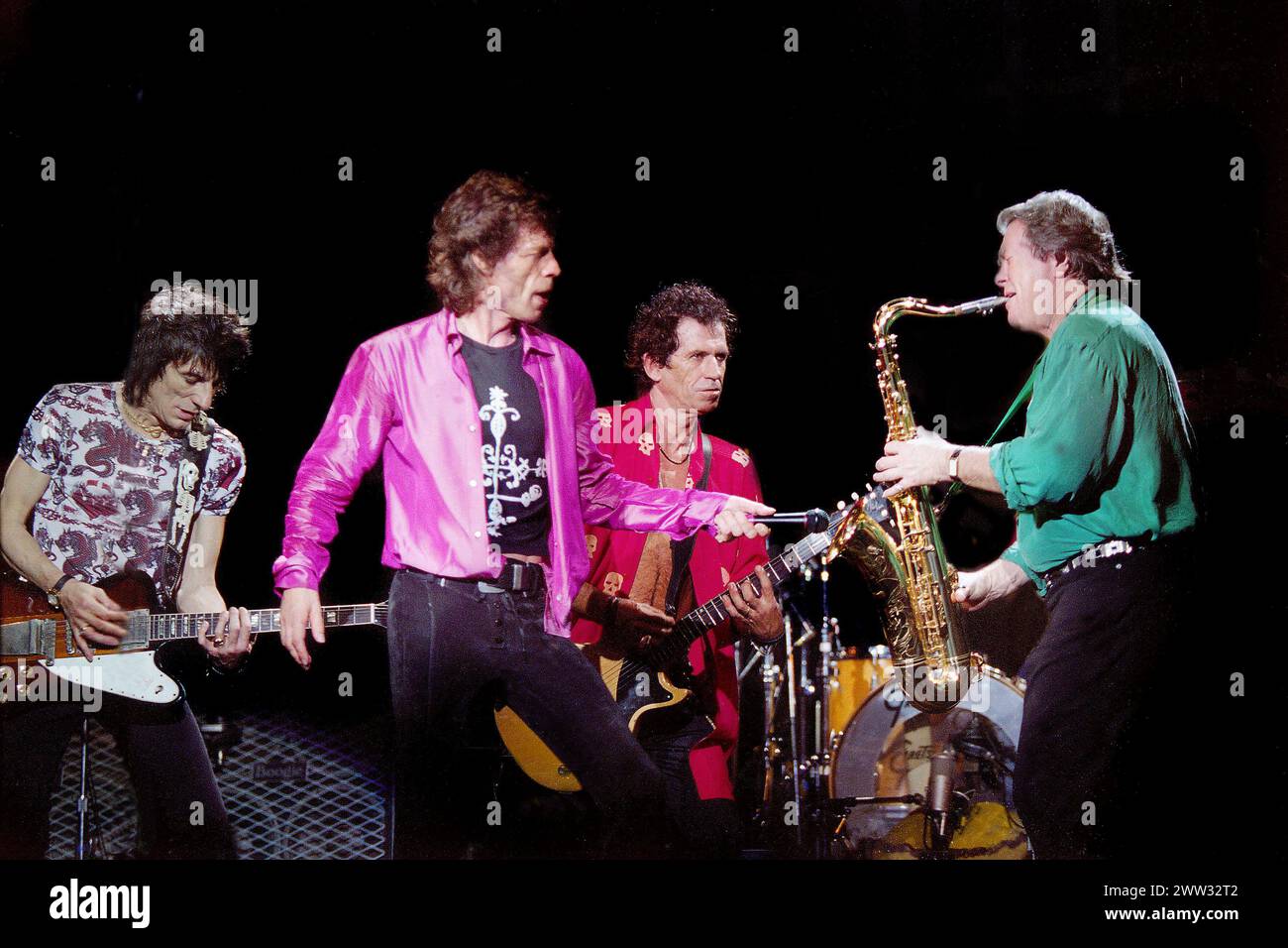 The Rolling Stones at the Brixton Academy,London,UK July 1995. The ...