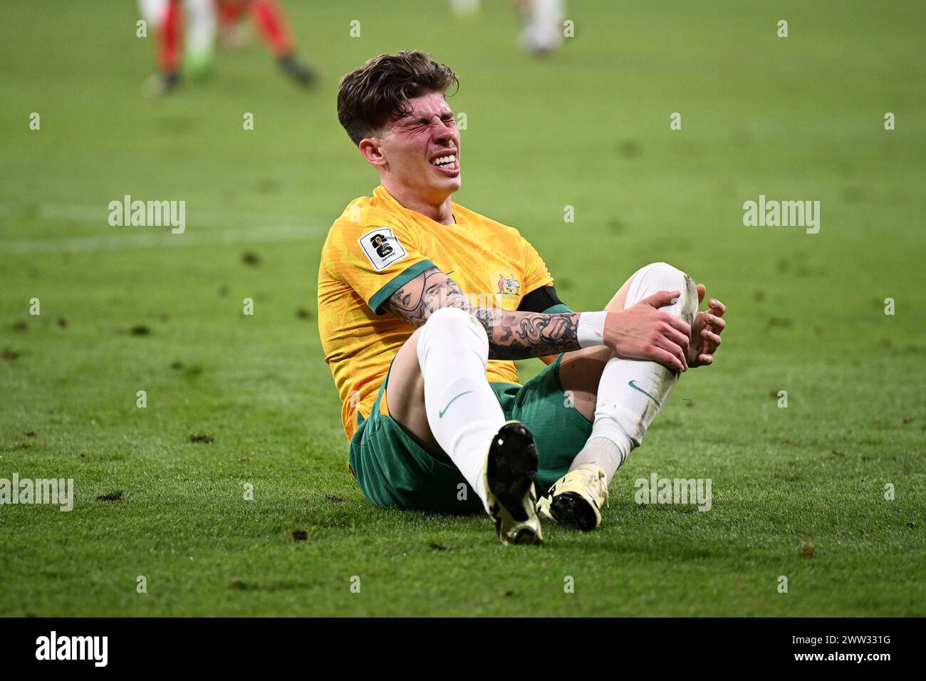 Sydney, Australia. 21st Mar, 2024. Jordy Bos of Australia reacts after ...