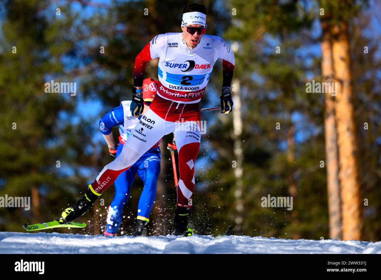 Boden, Sverige. 21st Mar, 2024. 240321 Johan Häggström, Piteå Elit Sk ...