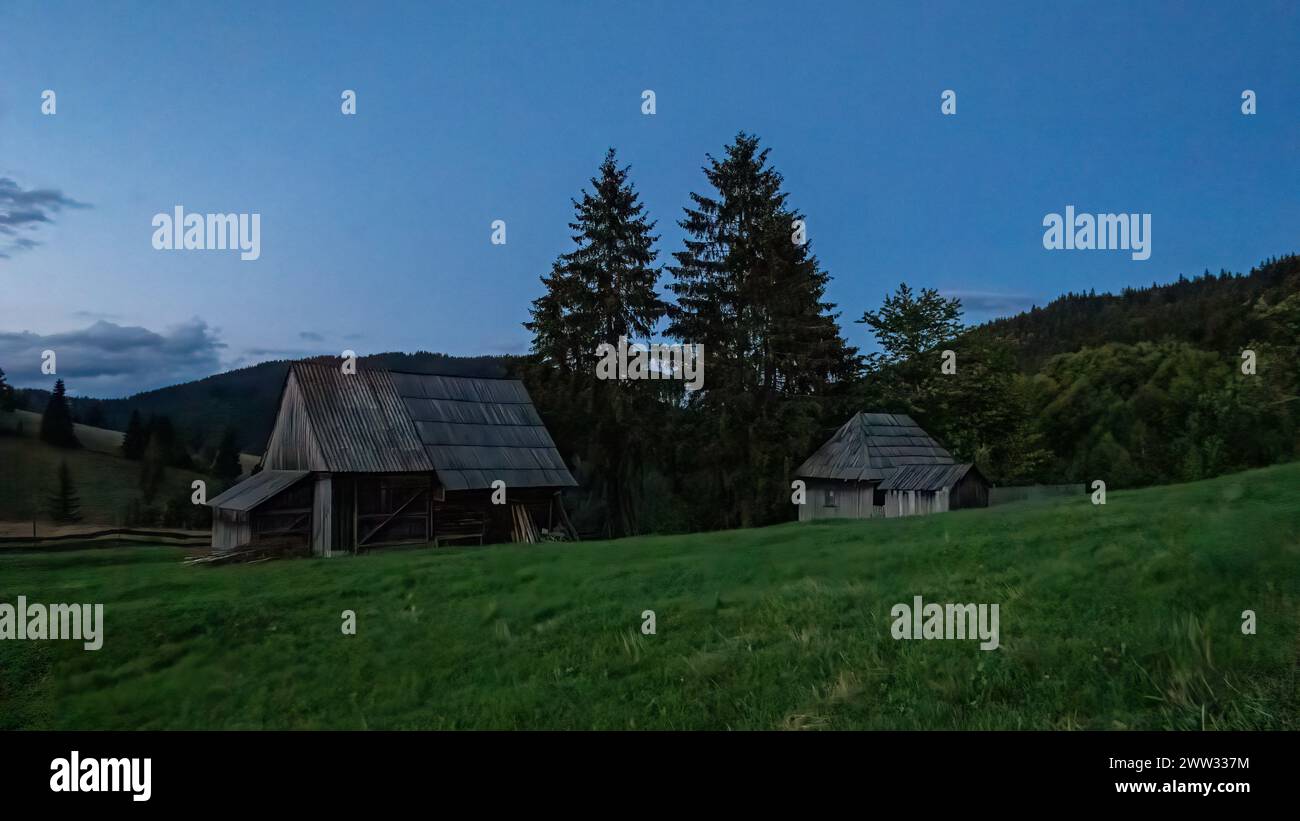Old Farm in the carpathians of Romania Stock Photo - Alamy